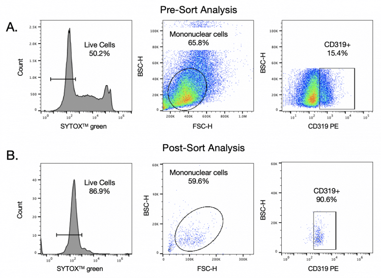 Purification of Multiple Myeloma Plasma Cells | WOLF Cell Sorter