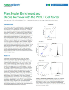 Advanced Plant Cell Sorting Technology | NanoCellect